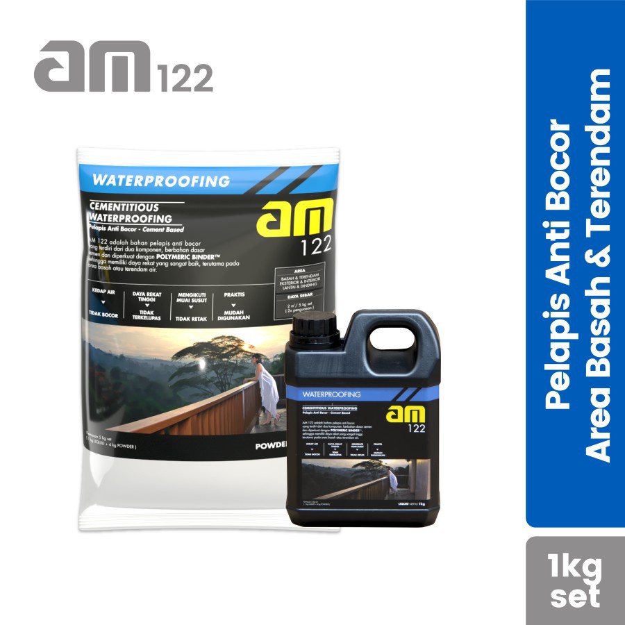 Jual AM Mortar AM 122 1Kg Set Pelapis Anti Bocor Area Basah & Terendam ...