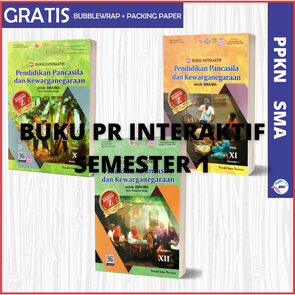 Jual BUKU PR/LKS INTERAKTIF PPKN SMA KELAS 10,11,12 INTAN PARIWARA | Shopee Indonesia