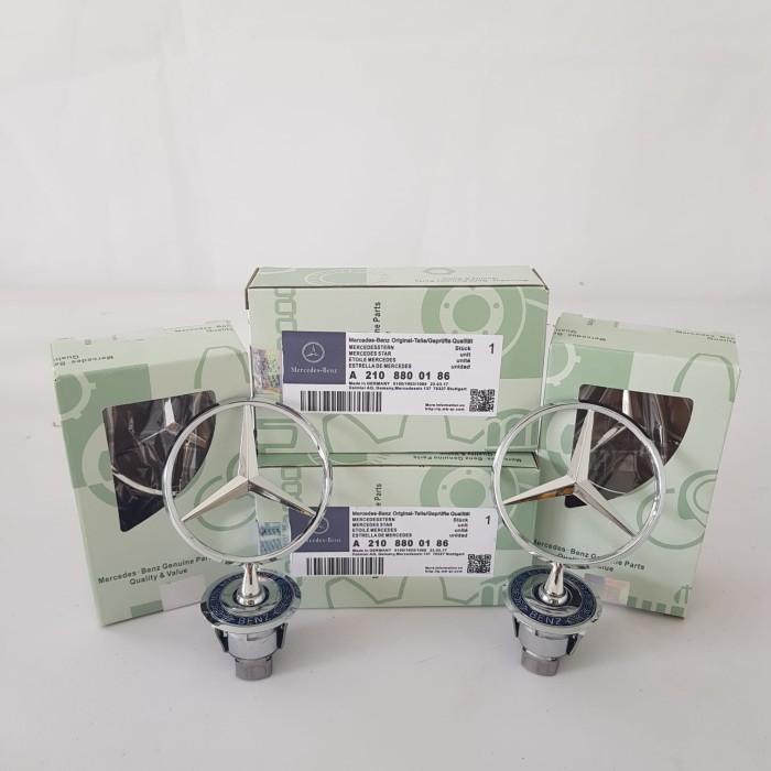 Jual Logo Bintang Kap Mesin Mercedes Benz Original Emblem Hood Star ...