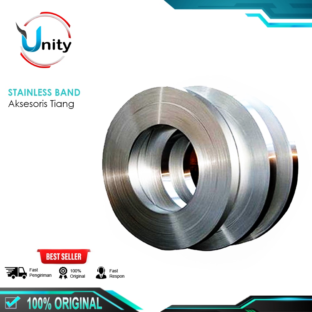 Jual [𝐇𝐈𝐆𝐇 𝐐𝐔𝐀𝐋𝐈𝐓𝐘] Ready!!! Strap Pengikat Tiang Stainless Stel Pole Band Strap Tiang PLN Fiber ...