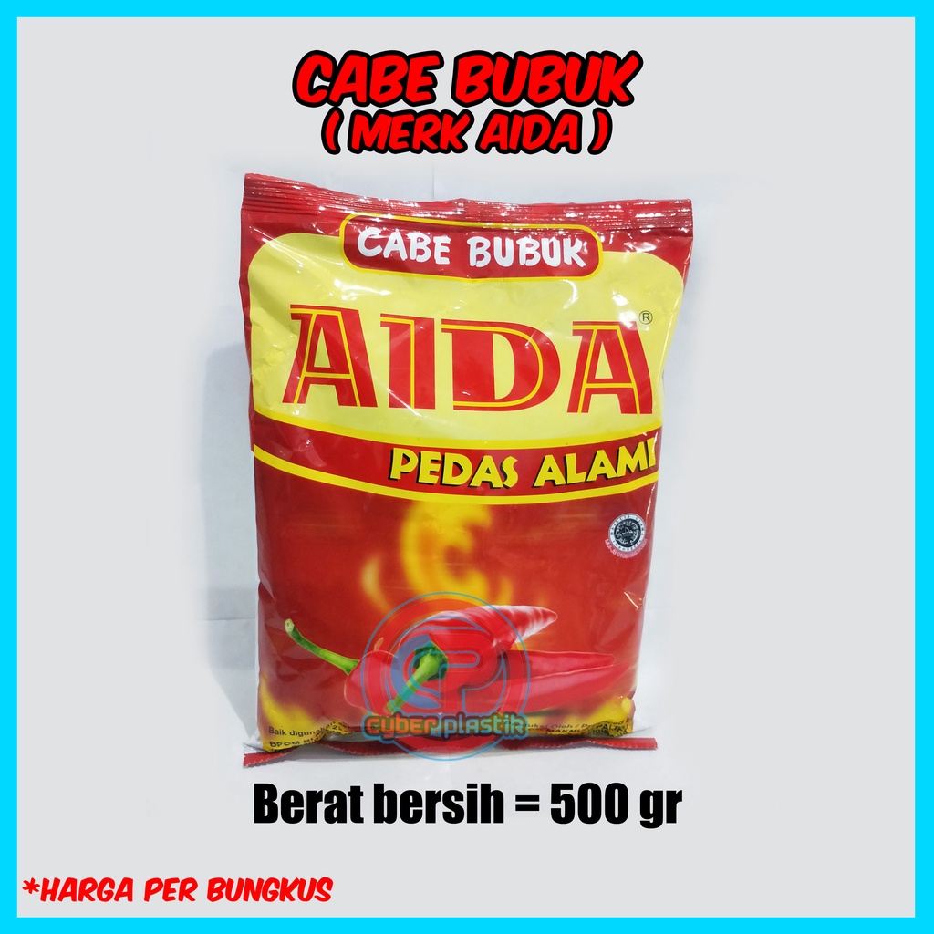 Jual Cabe Bubuk Aida Kemasan 500 gr | Shopee Indonesia
