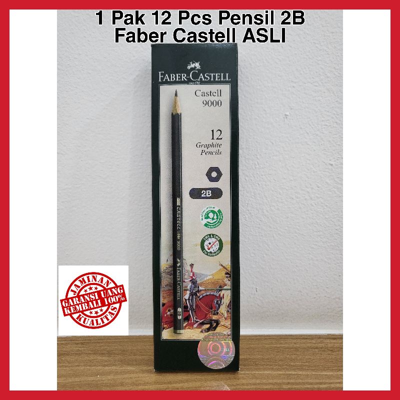 Jual PENSIL FABER CASTELL 2B ORIGINAL (12 PCS ) | Shopee Indonesia