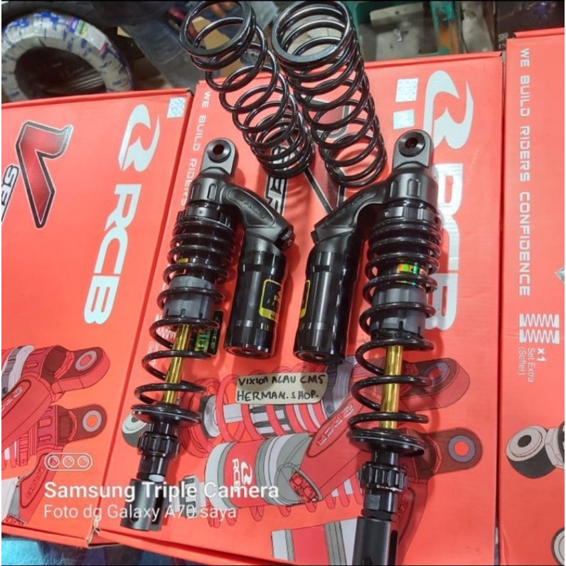 Jual Shockbreaker tabung RCB Nmax PCX Aerox New Nmax VS VD black series 330mm 305mm 350mm Double ...