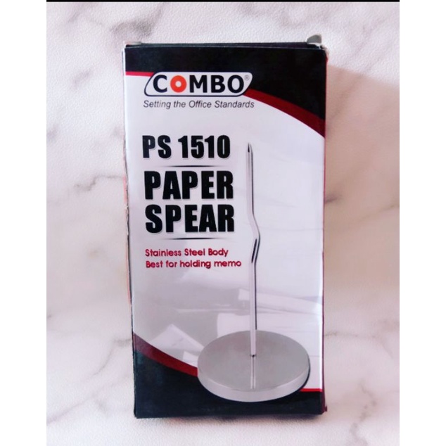 Jual Papaer Spear COMBO Brand, Tusukan Kertas Silver, Kertas Bon, Nota ...