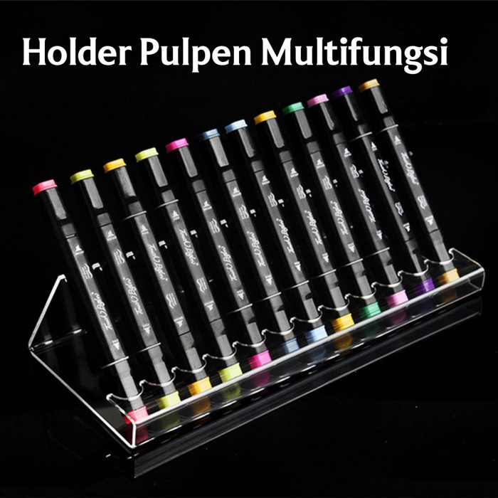 Jual Pen Holder Acrylic Multifungsi - Stand Pulpen Akrilik - Tempat ...