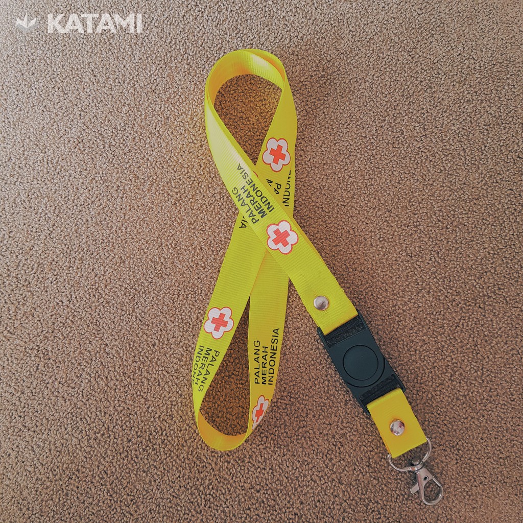 Jual Gantungan Id Card/Tali Id Card Lanyard PMR PMI | Shopee Indonesia