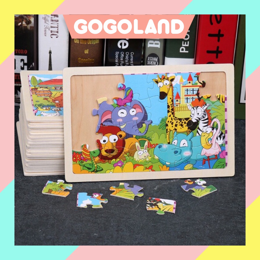 Jual ⭐Gogoland⭐ JIGSAW 24pcs Mainan Edukasi Puzzle / Puzzle Kayu 24 ...