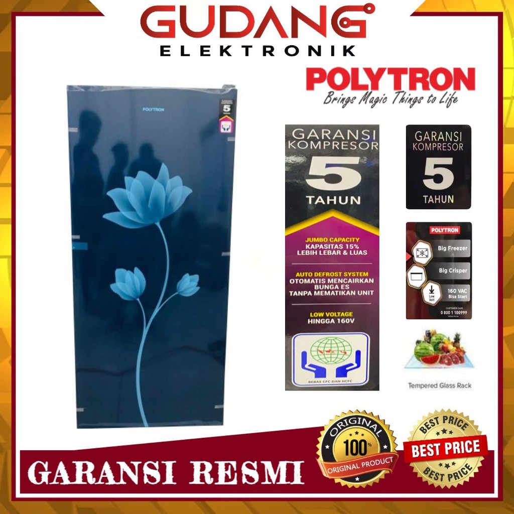 Jual LEMARI ES 1 PINTU POLYTRON PRB 179 KULKAS POLYTRON PRB179 | Shopee ...