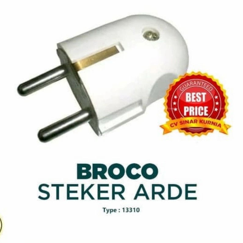 Jual BROCO STEKER ARDE 13310 Steker Arde Broco 13310 Warna Putih ...