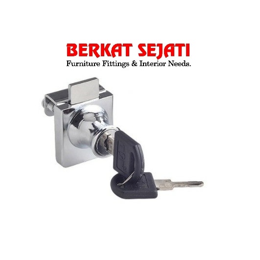 Jual display-food- kunci lemari / etalase kaca jepit pintu single -food ...