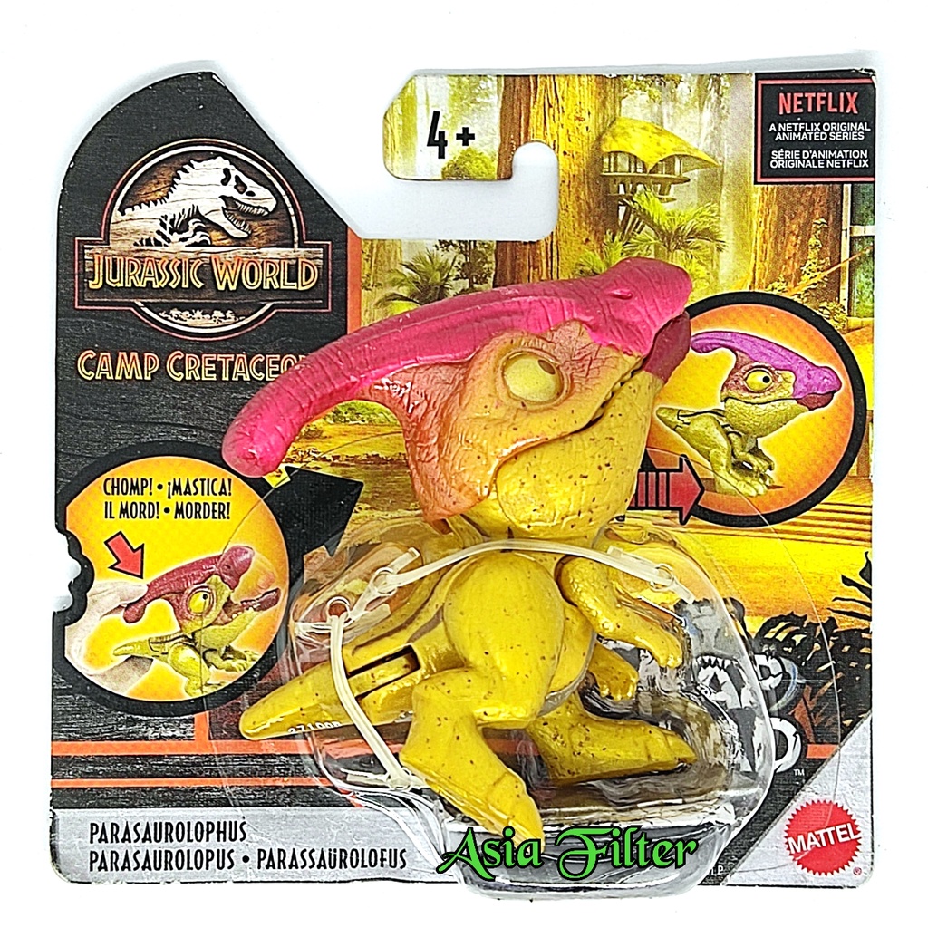 Jual Jurassic World Snap Squad Attitudes Stegosaurus Parasaurolphus ...