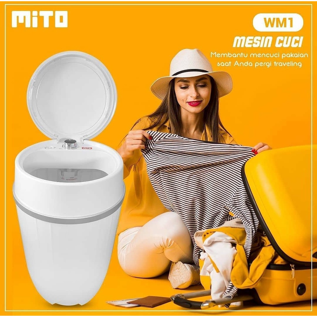 Jual Mesin cuci portable mini 3.5 kg Mito WM1 ORI | Shopee Indonesia