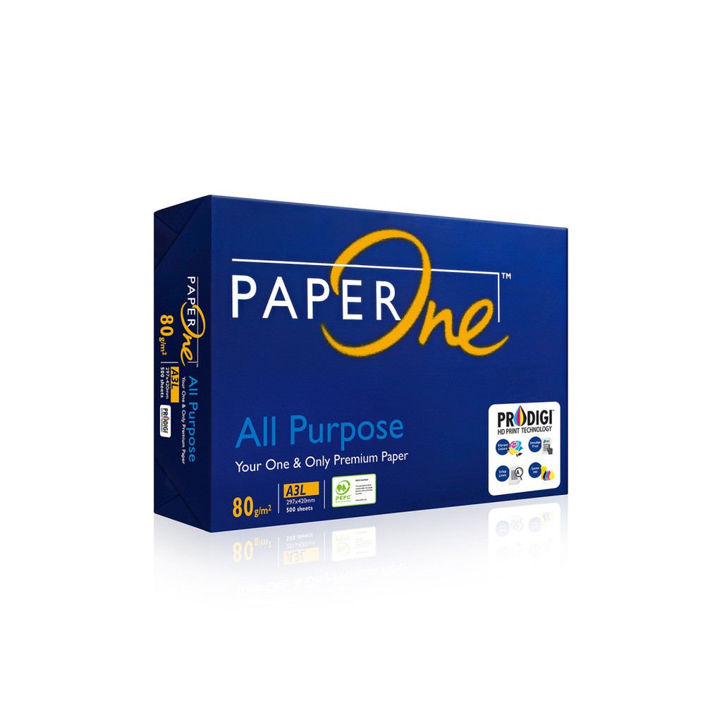 Jual Kertas Paper One A3 80 gram/Kertas Fotokopi/Kertas Print | Shopee ...