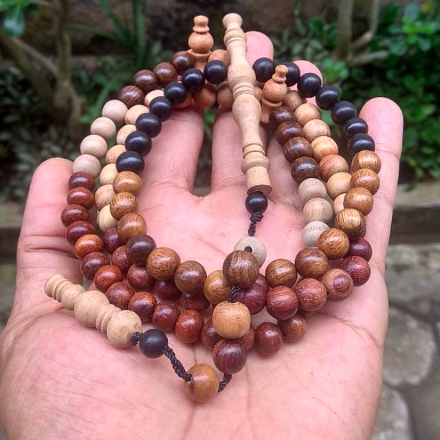 Jual Tasbih 99 kombinasi 7 kayu bertuah setigi dewandaru kalimosodo ...
