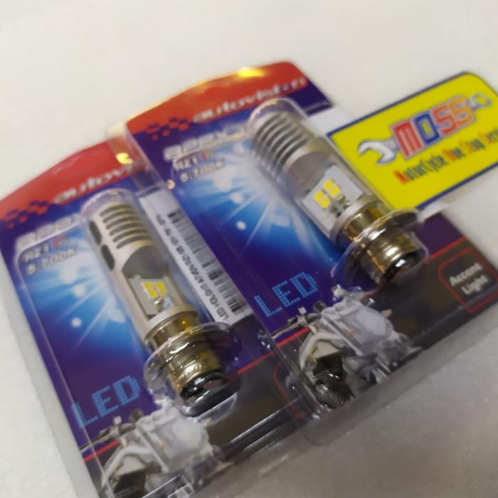 Jual Lampu LED Motor AUTOVISION Honda (putih) Bohlam RZ1 | Shopee Indonesia