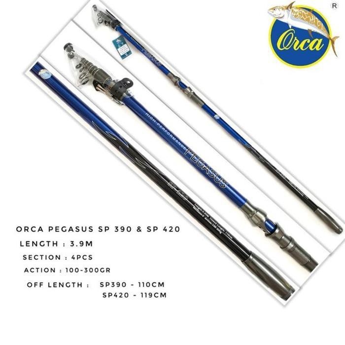 Jual Joran Laut Antena Orca Pegasus Carbon Fuji Dan Non Fuji Kaku | Shopee Indonesia