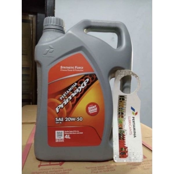 Jual Oil PRIMA XP SAE 20W-50 4L PERTAMINA OIL MESIN BENSIN PRIMA XP 4L ...