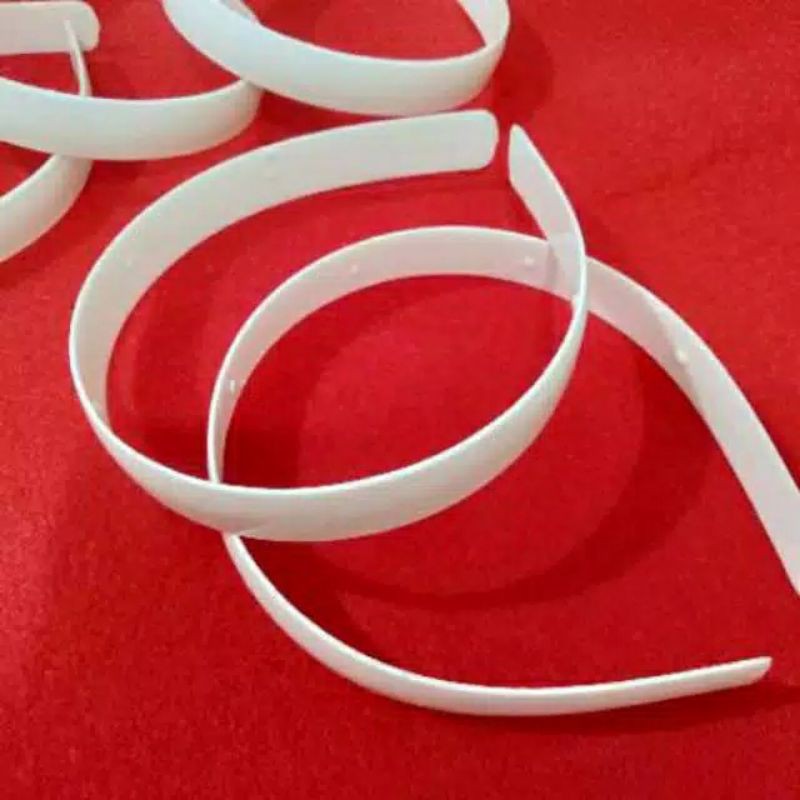 Jual Bando Putih Polos 2cm Tanpa Gigi | Shopee Indonesia