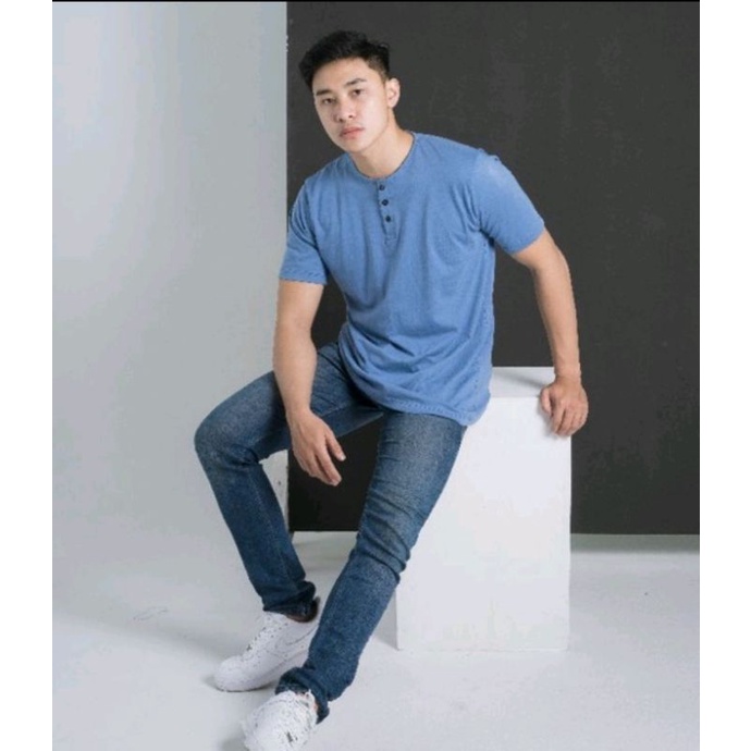 Jual Kaos Polos Kancing Henley Lengan Pendek - Kaos polos distro ... Jual Kaos Polos Kancing Henley Lengan Pendek - Kaos polos distro ...