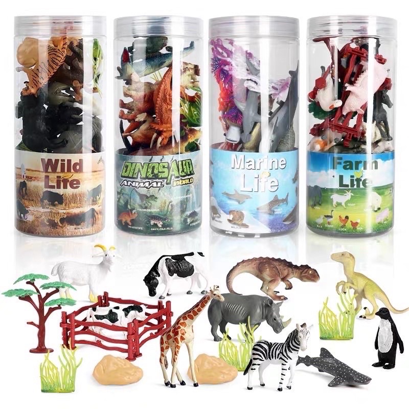 Jual Miniature Animal Figurine Simulation Toys Pretend Plays Mainan ...