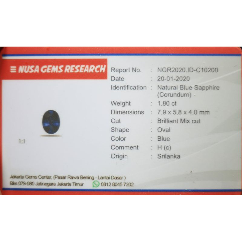 Jual NATURAL BATU PERMATA BLUE SAFFIRE SRI LANKA CEYLON + MEMO GEMS LAB ...