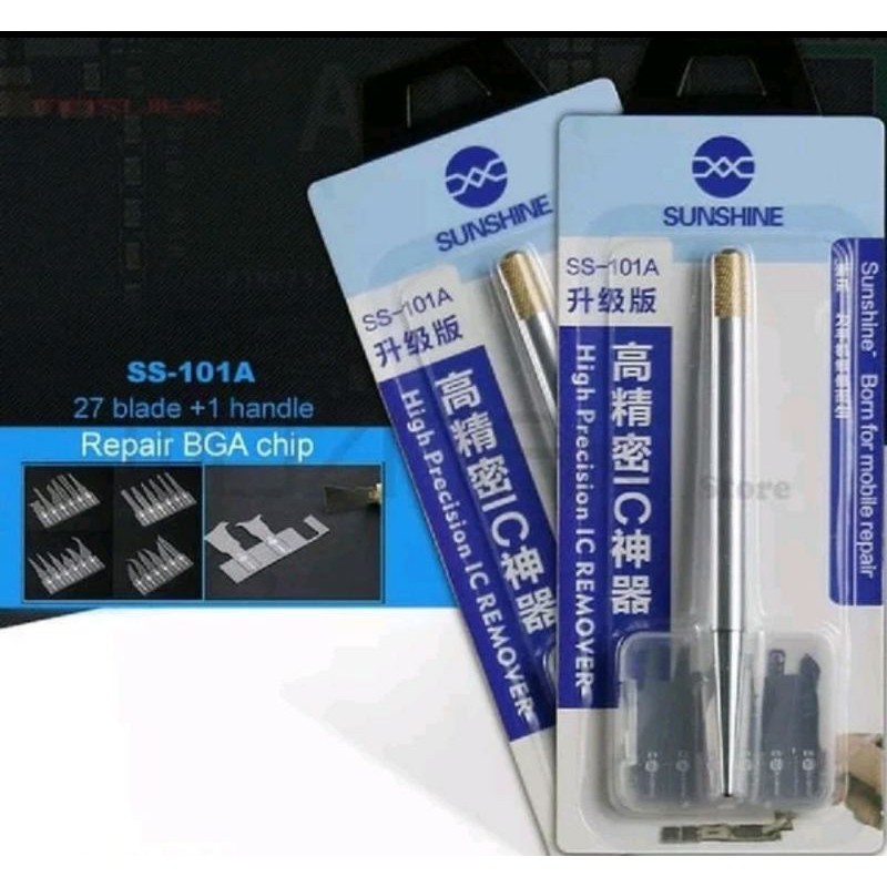 Jual PISAU IC HIGH PRECISSION IC REMOVER SUNSHINE SS-101A MATA KD-003330 pisau ic 27 set mata ...