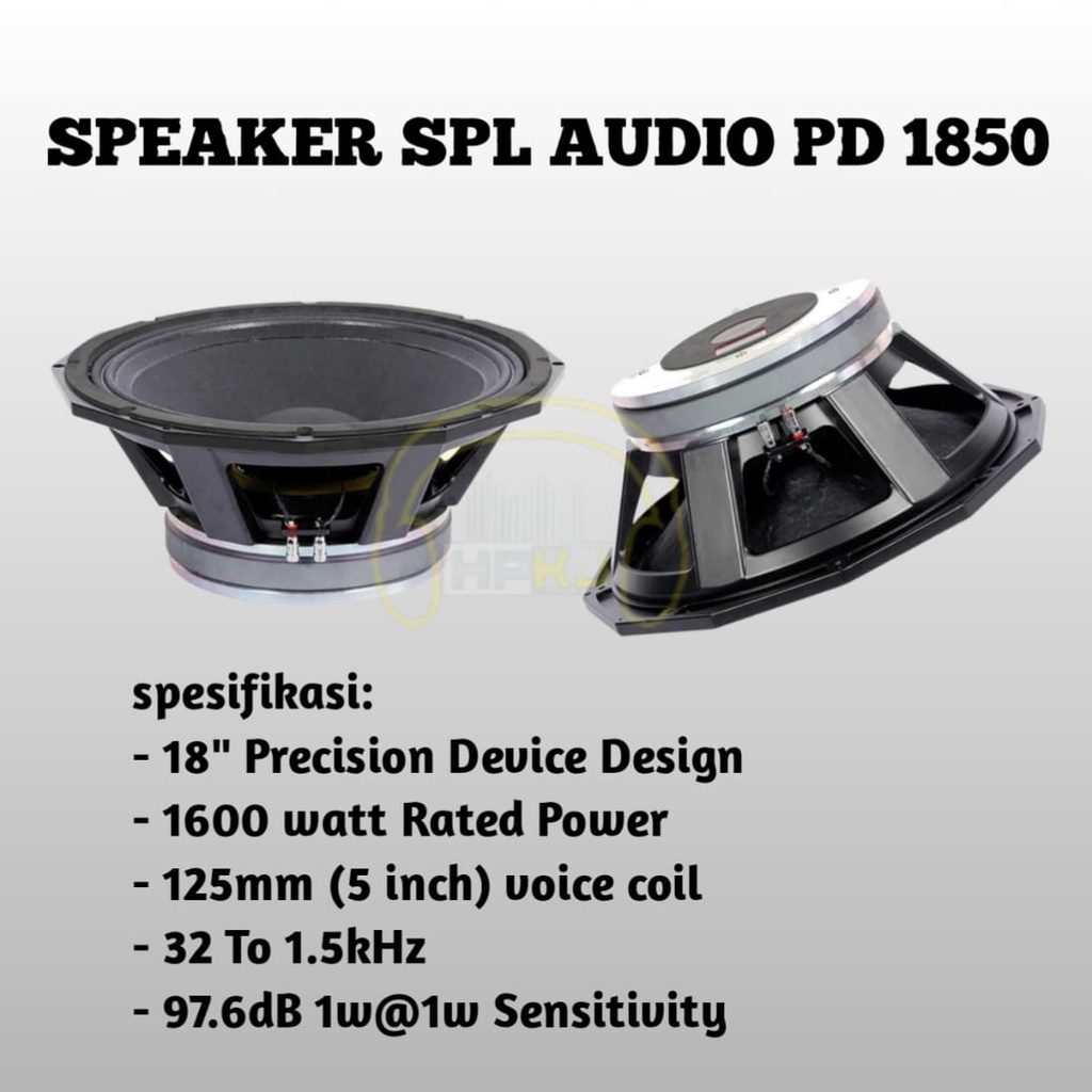Jual SPEAKER KOMPONEN SPL AUDIO PD 1850 Speaker spl audio pd 1850 ...
