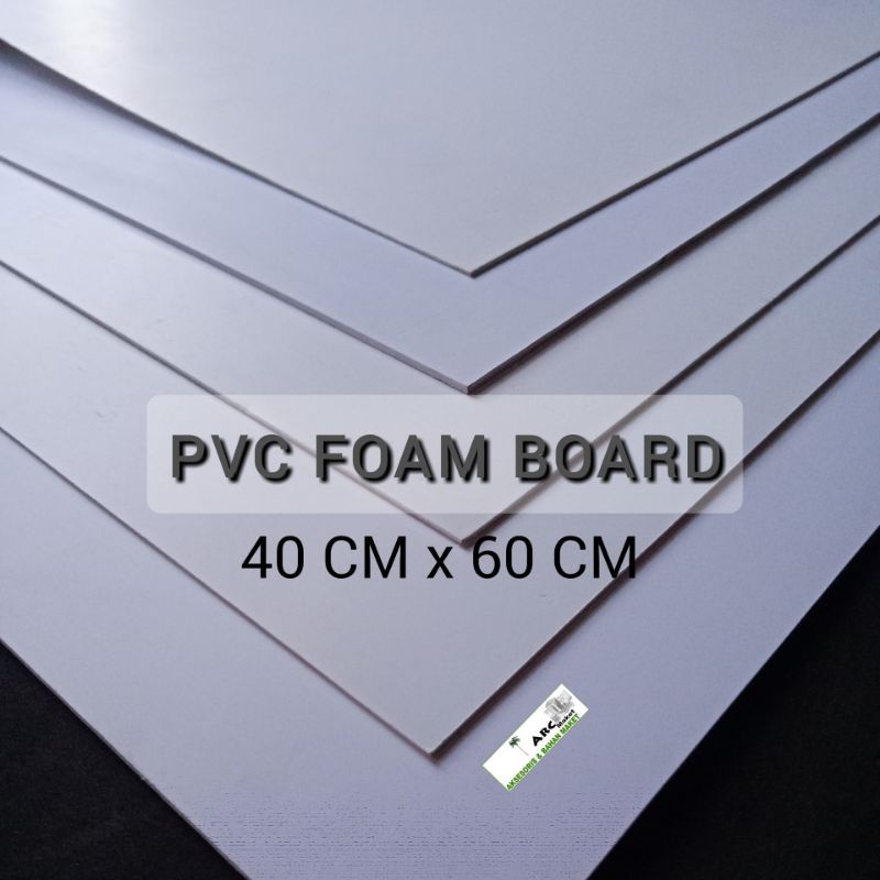 Jual PVC FOAM BOARD WARNA PUTIH UKURAN 40 CM X 60 CM UNTUK MAKET ...