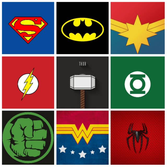 Jual Poster logo super hero | Shopee Indonesia