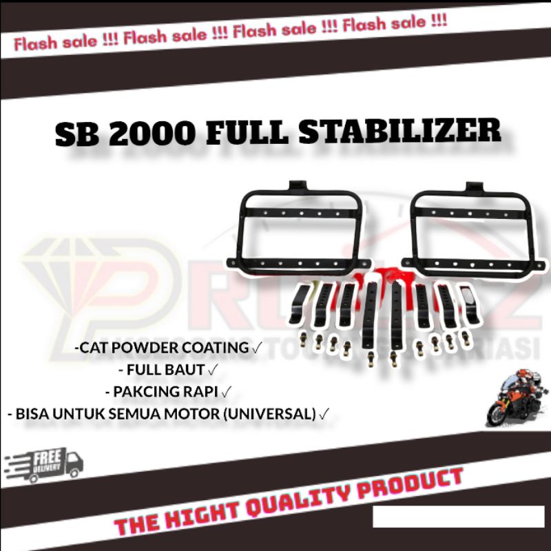 Jual SB2000 FULL STABILIZER & FITTING / BREKET BOX SAMPING / BRACKET ...