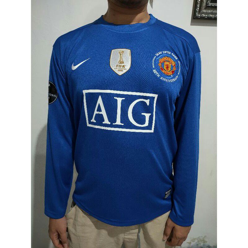 Jual jersey retro mu 2008 biru fullpatch | Shopee Indonesia
