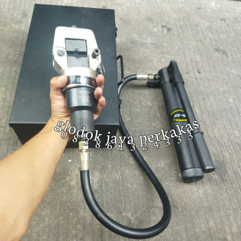 Jual tang pres skun kabel hidrolik/ hydraulic crimping fyQ-300 b for 16 ...