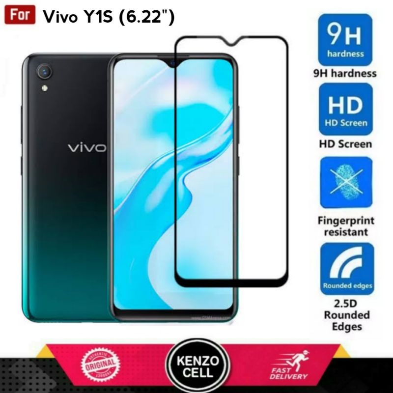 Jual Vivo Y1S Tempered Glass - Gorila Glass. Anti Gores Kaca. Tg Y 1s Full Layar Lem Presisi ...