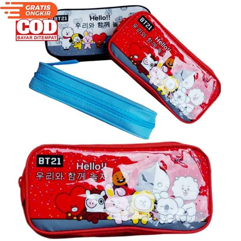 Jual Shipintar - Kostak cewek cowok karakter BT21 Tempat Pensil Anak ...