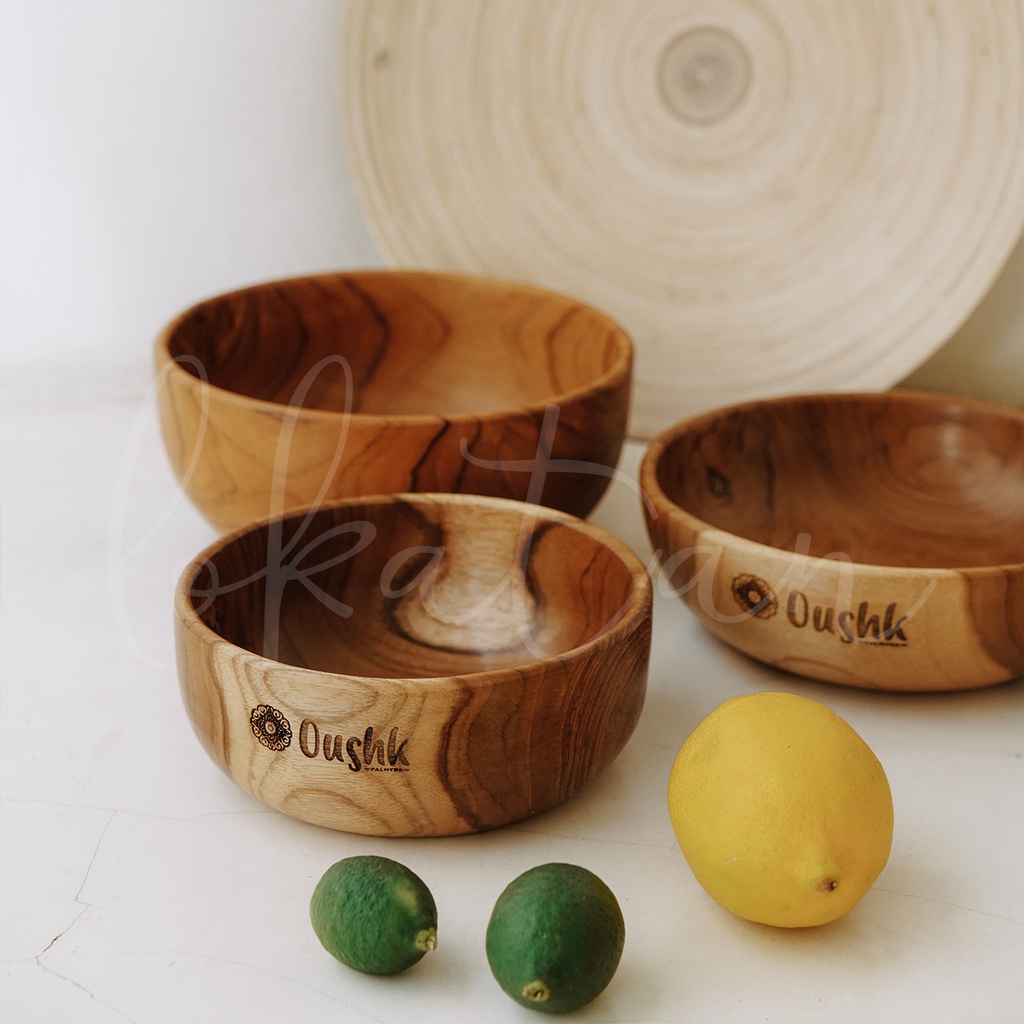 Jual ARU - Mangkuk Kayu Jati | Wooden Bowl | Wadah Saji | Props Foto ...