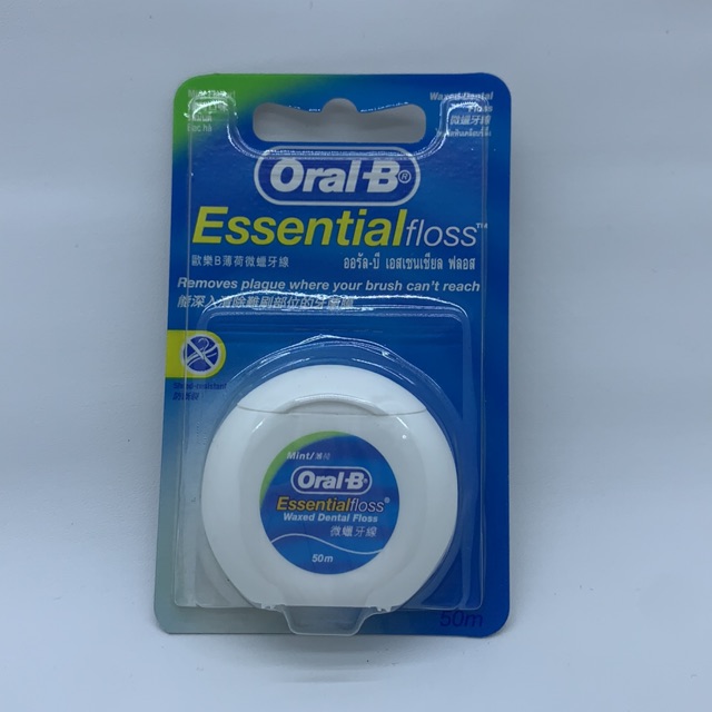 Jual Oral B Essential Dental Floss Benang Gigi 50 meter barcode ...