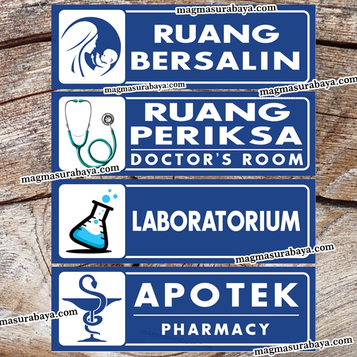 Jual Stiker Ruang Bersalin - Ruang Periksa - Laboratorium - Apotek ...