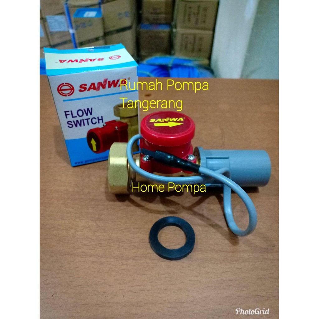 Jual Otomatis pompa dorong water flow switch sanwa ukuran inlet satu inc | Shopee Indonesia