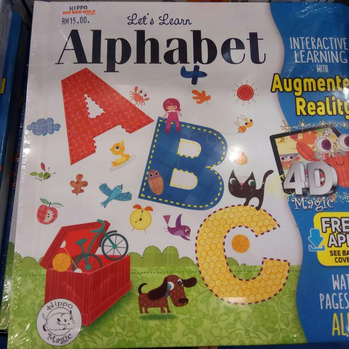Jual Alphabet Abc Hippo Book Augmented Reality Magic Board Book (Ar Book) | Shopee Indonesia