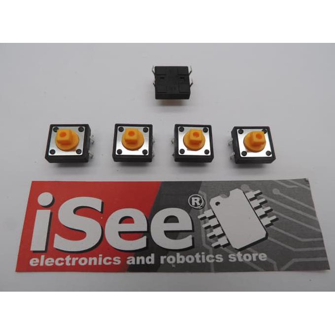 Jual Push Button Omron 12X12X7.3Mm Tact Switches Micro Switch B3F-4055 ...