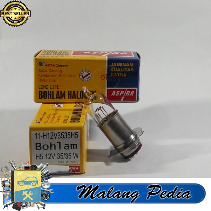 Jual Bohlam Lampu Dop Depan Halogen H5 GL Supra X Kaki 3 35W Astra ...