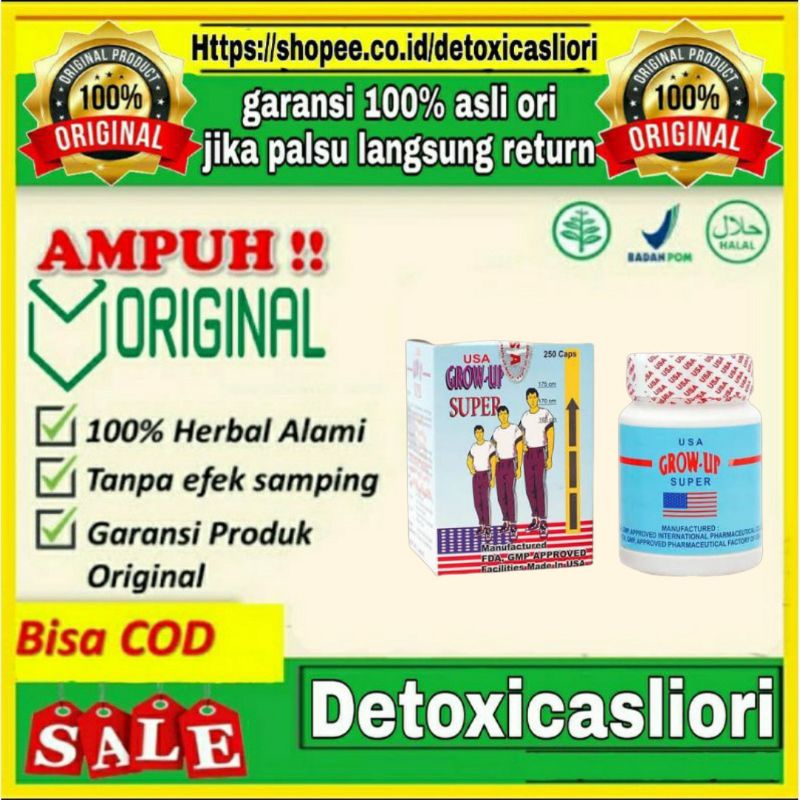 Jual Grow Up Super Usa Asli Original Obat Peninggi Badan 4 - 8cm Ampuh ...