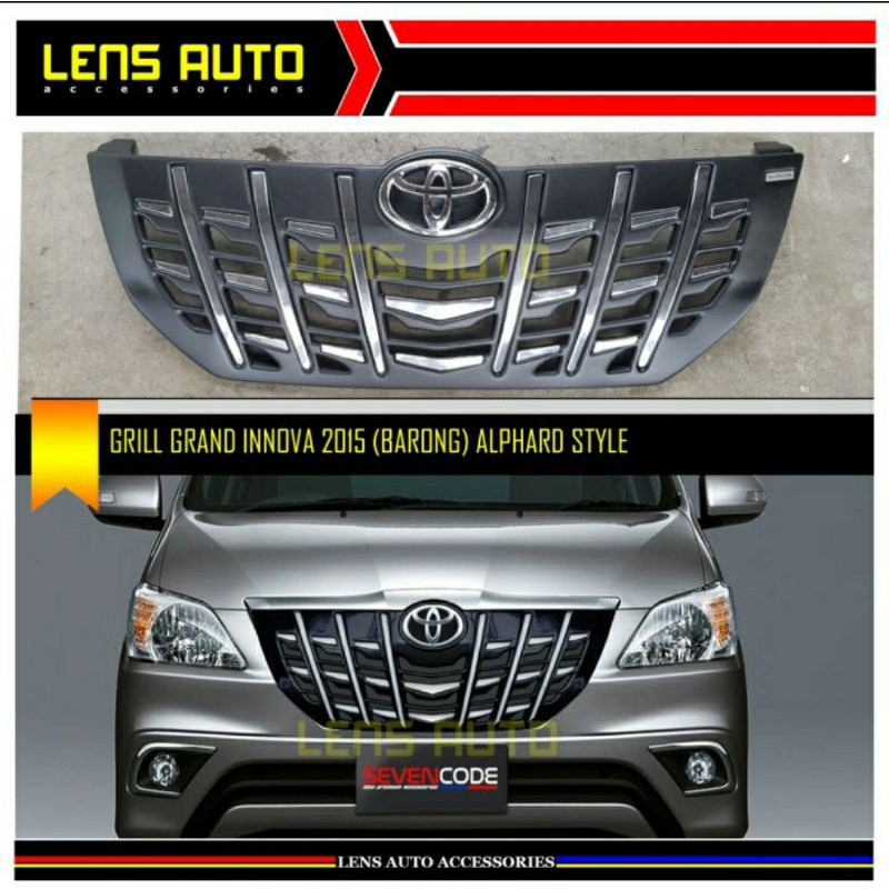 Jual GRILL INNOVA MODEL ALPHARD - GRILL INNOVA 2015 BARONG | Shopee ...