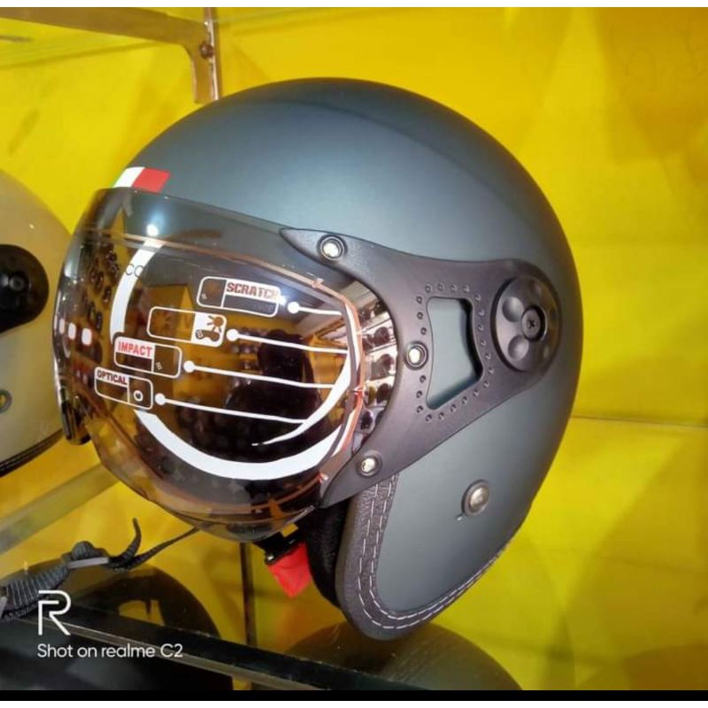 Jual helm pilot italy original 100% aizo | Shopee Indonesia