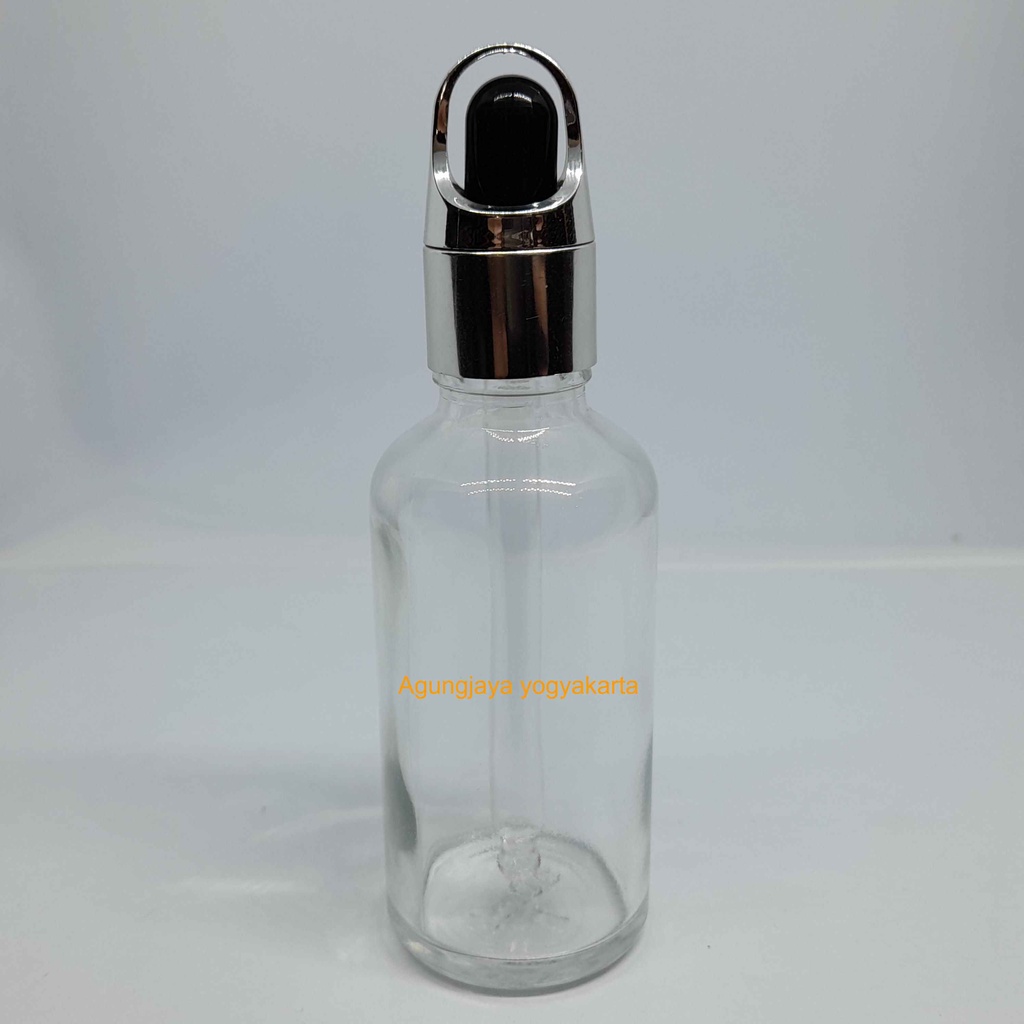 Jual Botol Kaca 50 ml Serum BR Clear Original Pipet Karet / 4831 ...