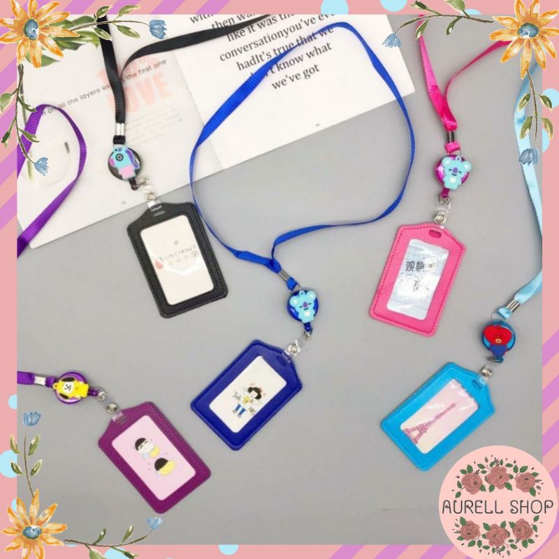 Jual (COD)Tempat kartu tempat id card gambar BTS BT21 lucu | Shopee ...