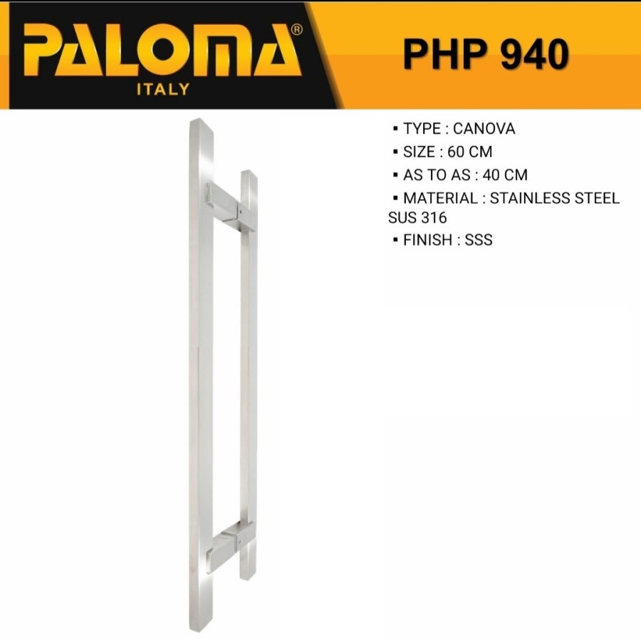 Jual PALOMA PHP 940 TARIKAN GAGANG PINTU PULL HANDLE PALOMA CANOVA ...