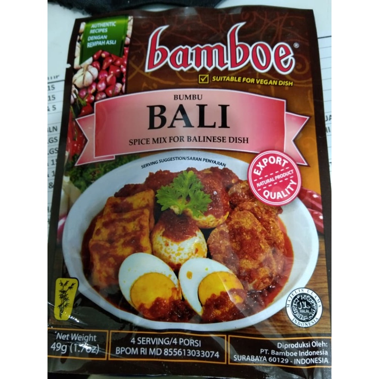 Jual Bamboe Bumbu Bali 49 G | Shopee Indonesia