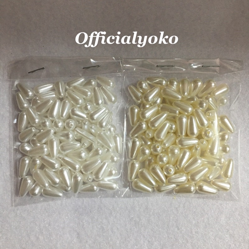 Jual Manik Mutiara Pearl Tetes 6x10mm (15gram) | Shopee Indonesia