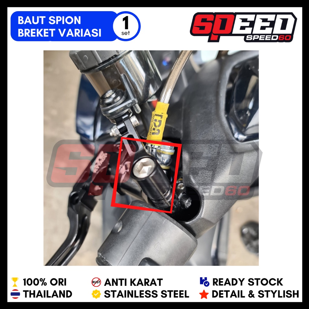 Jual Probolt Baut Tutup Spion Tomo Tomok Panjang Tambahan Breket Tabung ...